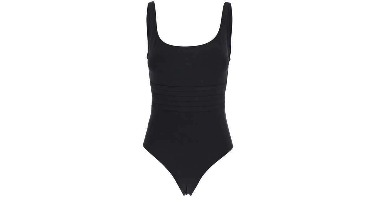 Eres 'Asia' One-Piece Swimsuit With Back Neckline in Black for Men | Lyst