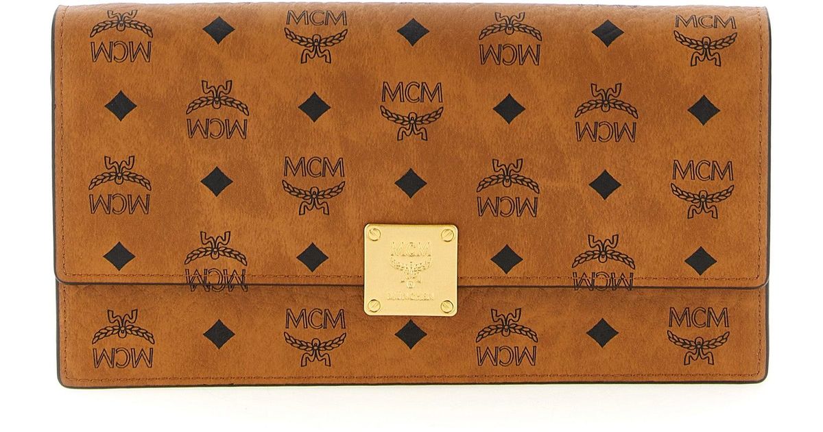 MCM 'Aren' Wallet On Chain in Brown | Lyst