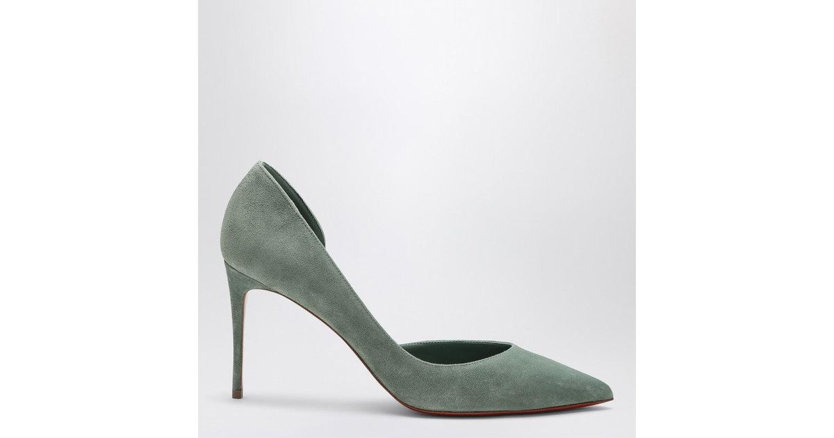 Christian Louboutin Manuka Coloured Suede Kate Pumps in Green | Lyst