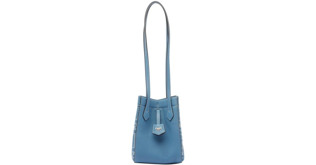 Fendi Mini Origami Transformable Shoulder Bag in Blue | Lyst