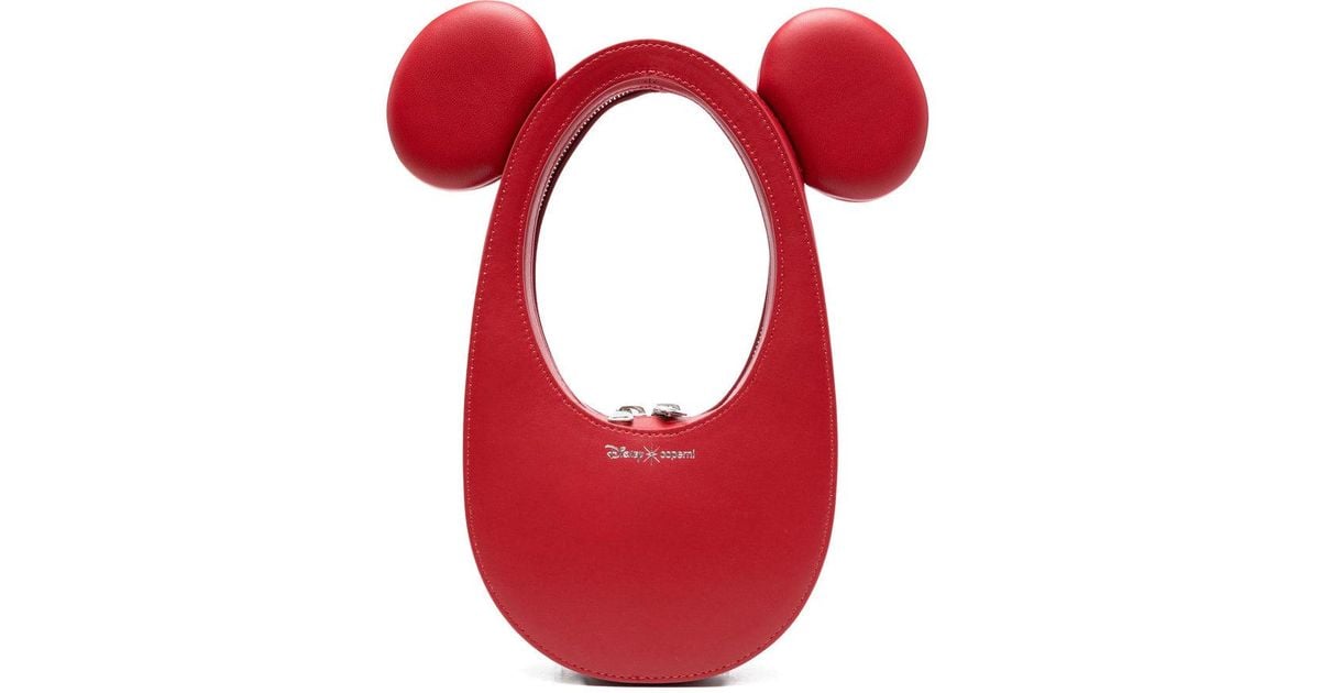 Coperni X Disney Swipe Leather Tote Bag in Red | Lyst