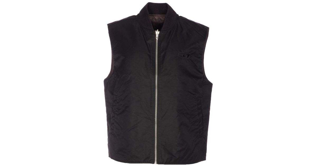 DIESEL Logo Reversible W-Type Jacket in Black for Men | Lyst