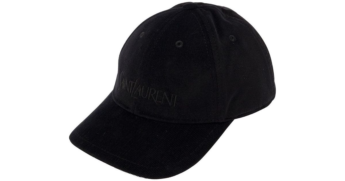 Saint Laurent Baseball Cap With Embossed Logo in Blue for Men | Lyst