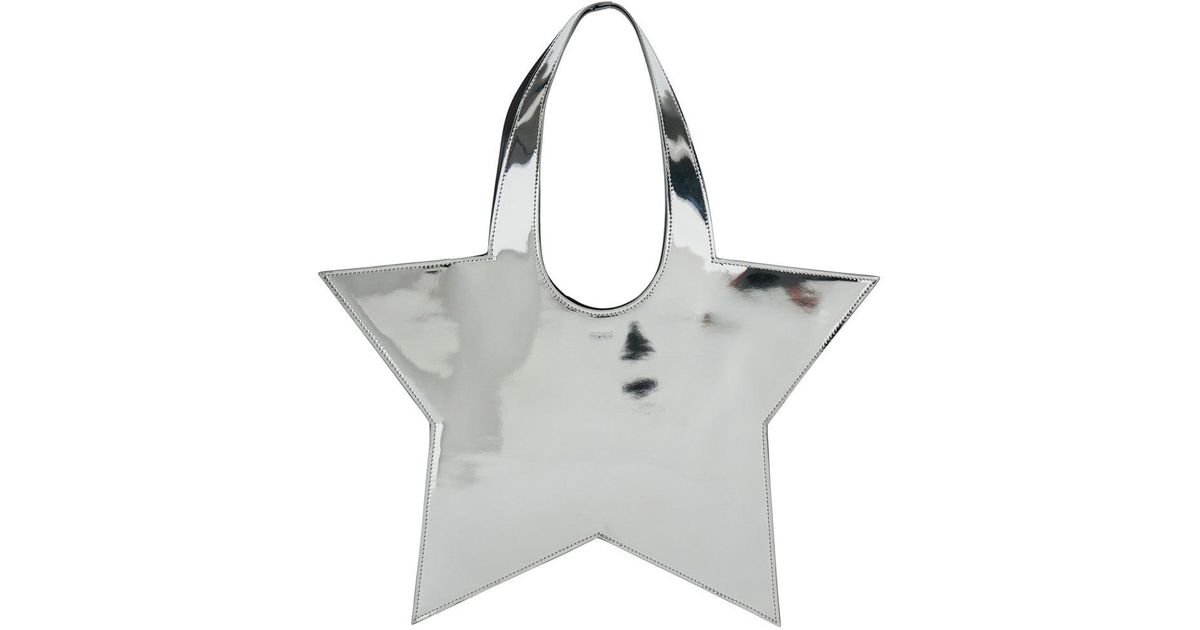 Coperni 'Star' Metallic Mini Handbag With Embossed Logo Lettering On ...