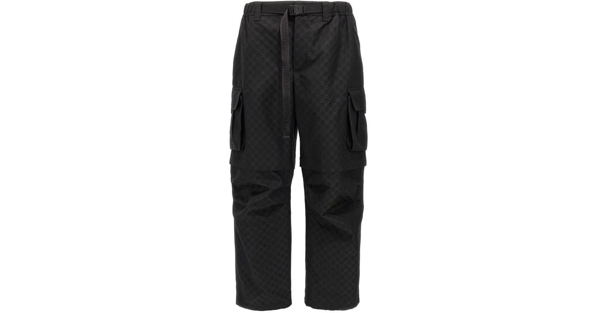 Gucci Gg Cargo Pants in Black for Men | Lyst