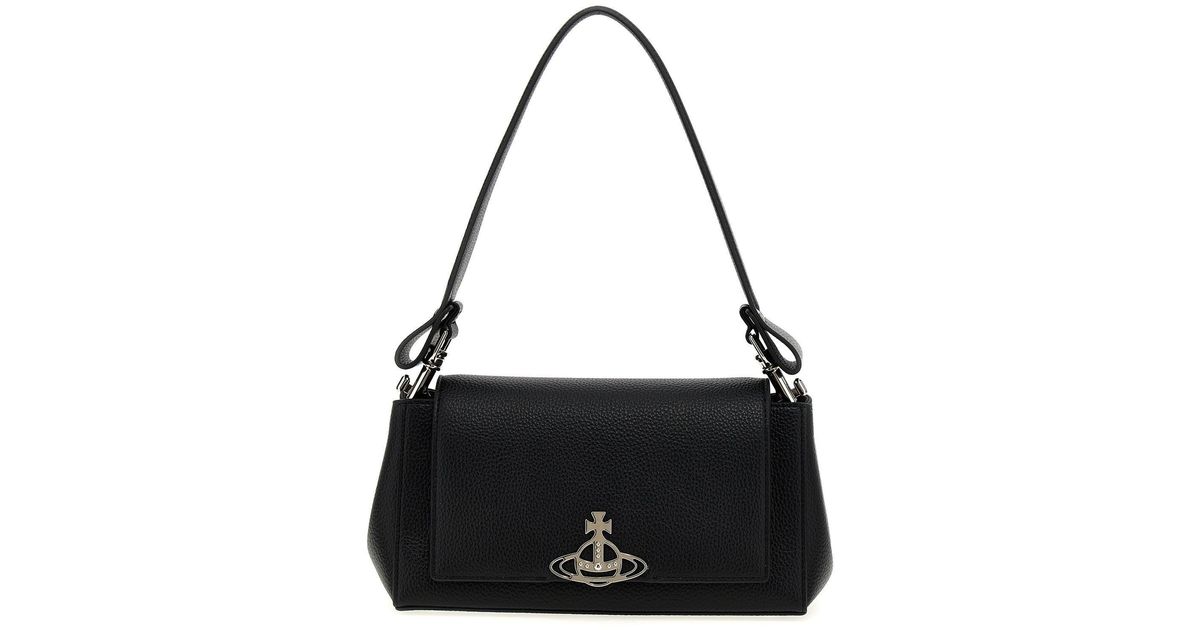 Vivienne Westwood 'Hazel' Medium Shoulder Bag in Black | Lyst