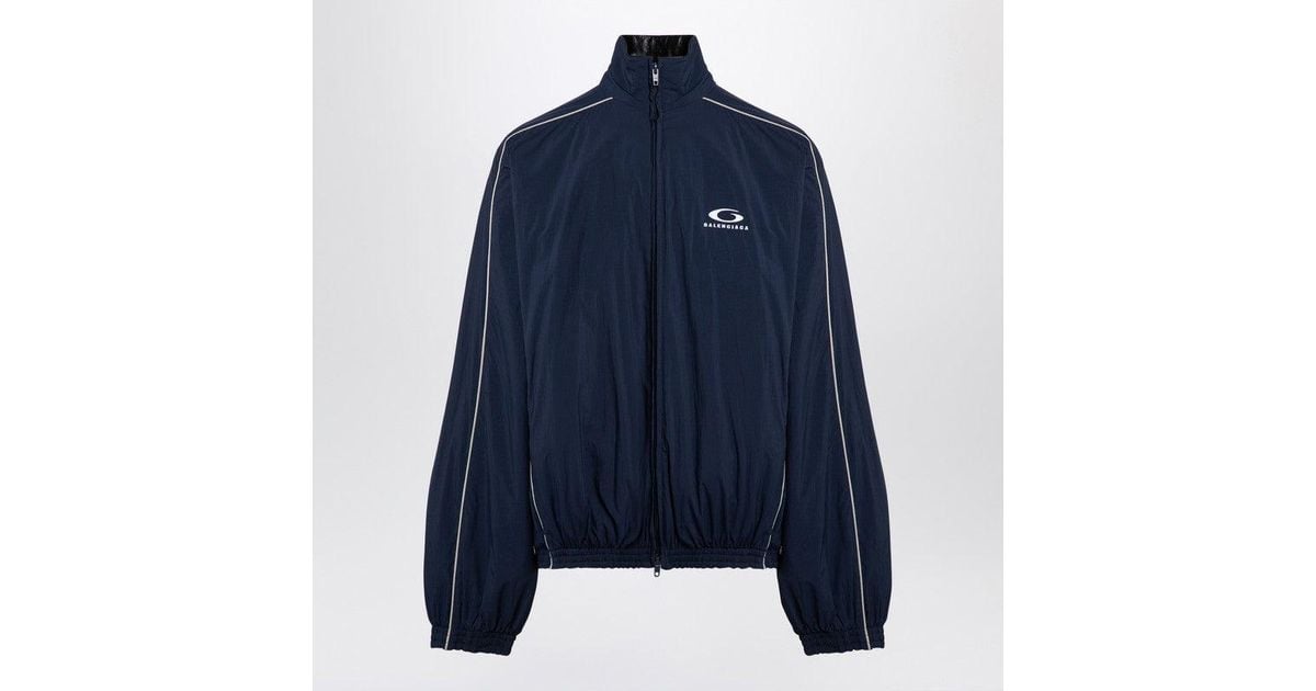 Balenciaga Loop Sports Icon Tracksuit Jacket in Blue for Men | Lyst