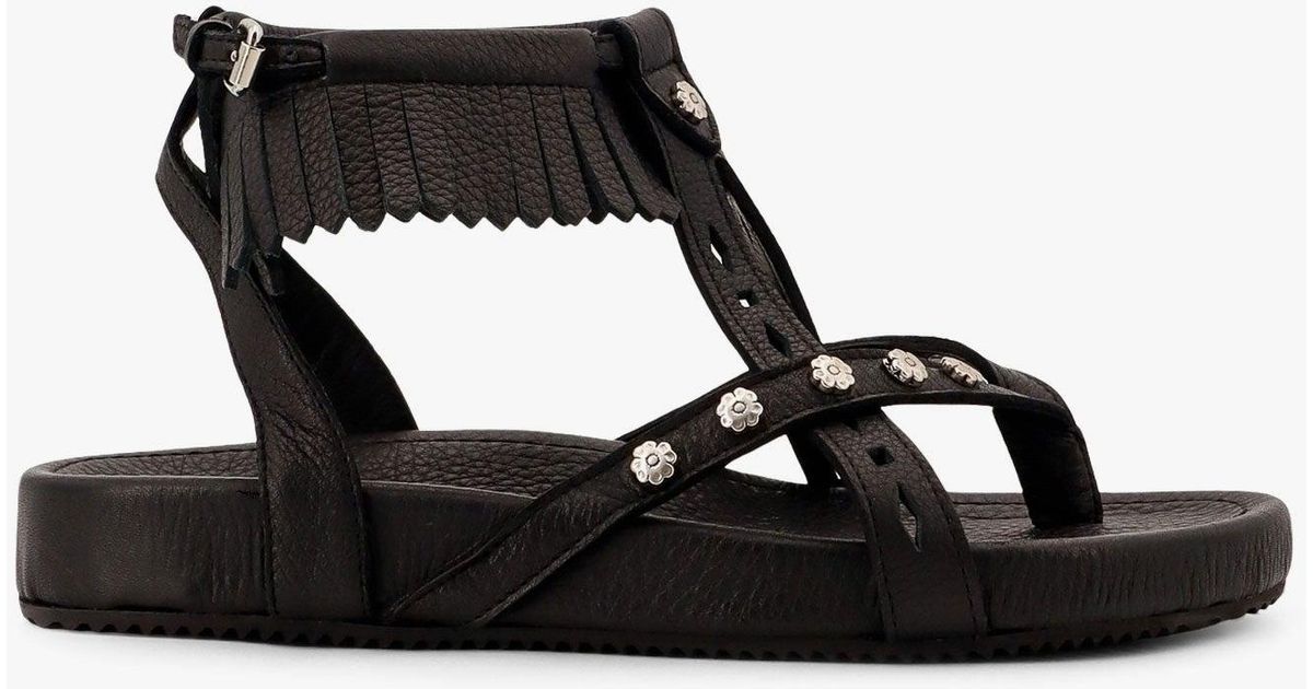 Isabel Marant Silya Sandals in Black | Lyst