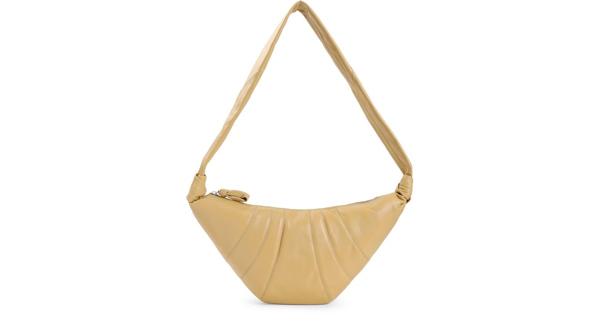 Lemaire Leather Medium Croissant Bag in Metallic for Men | Lyst