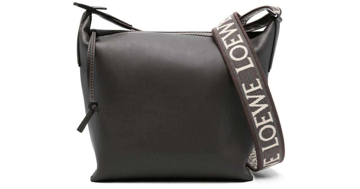 Loewe Dark Cubi Small Crossbody Bag in Black for Men | Lyst