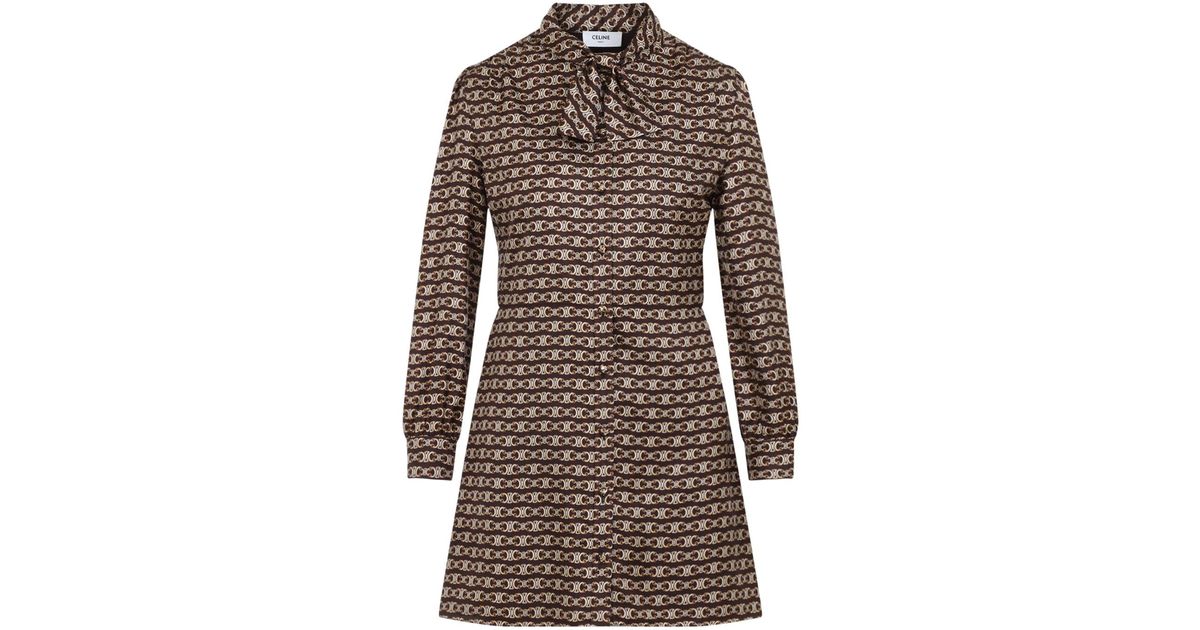 Celine Mini Robe Lavalliere Papillon in Brown | Lyst