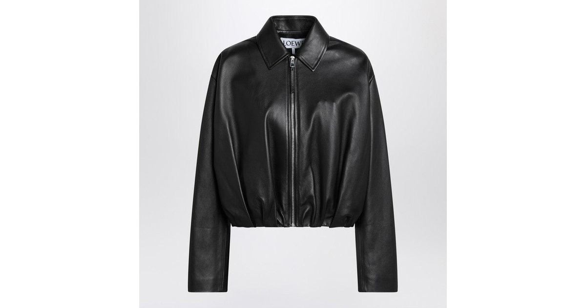 Loewe Draped Jacket in Black | Lyst