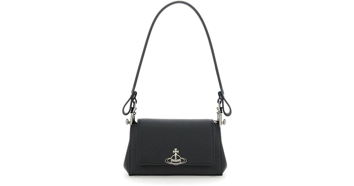 Vivienne Westwood 'Hazel' Handbag With Front Orb Logo in Black for Men | Lyst