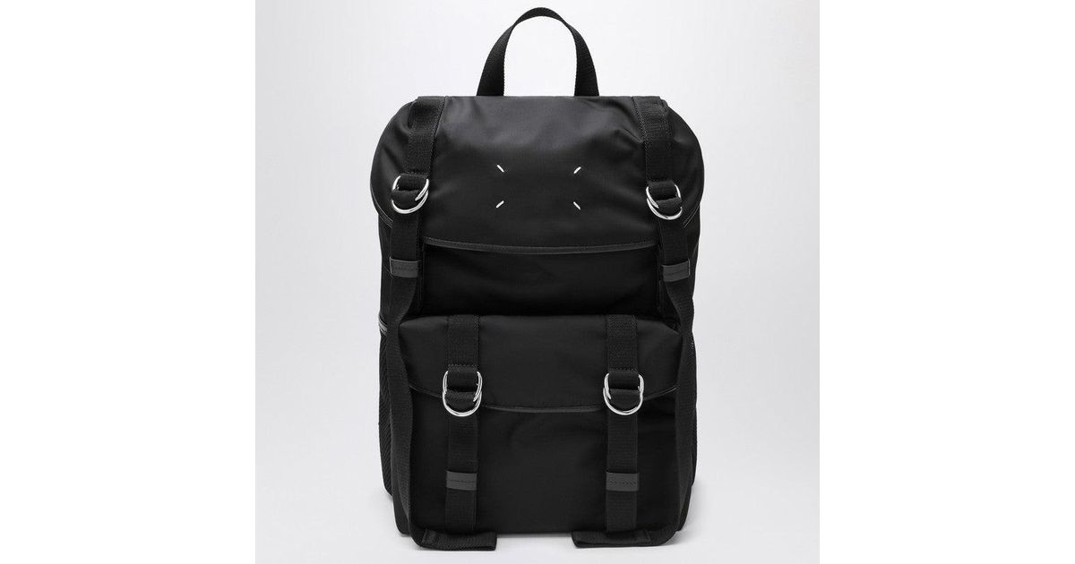 Maison Margiela Medium Technical Backpack in Black for Men | Lyst