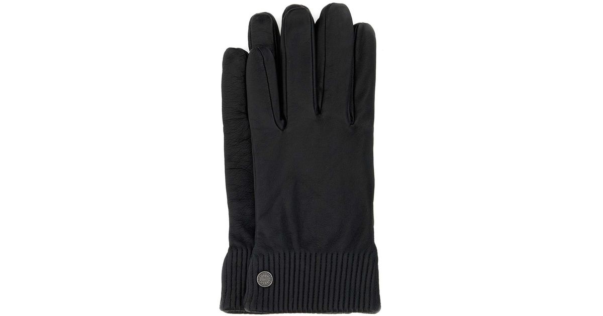 Canada Goose Leather Gloves in Black for Men | Lyst