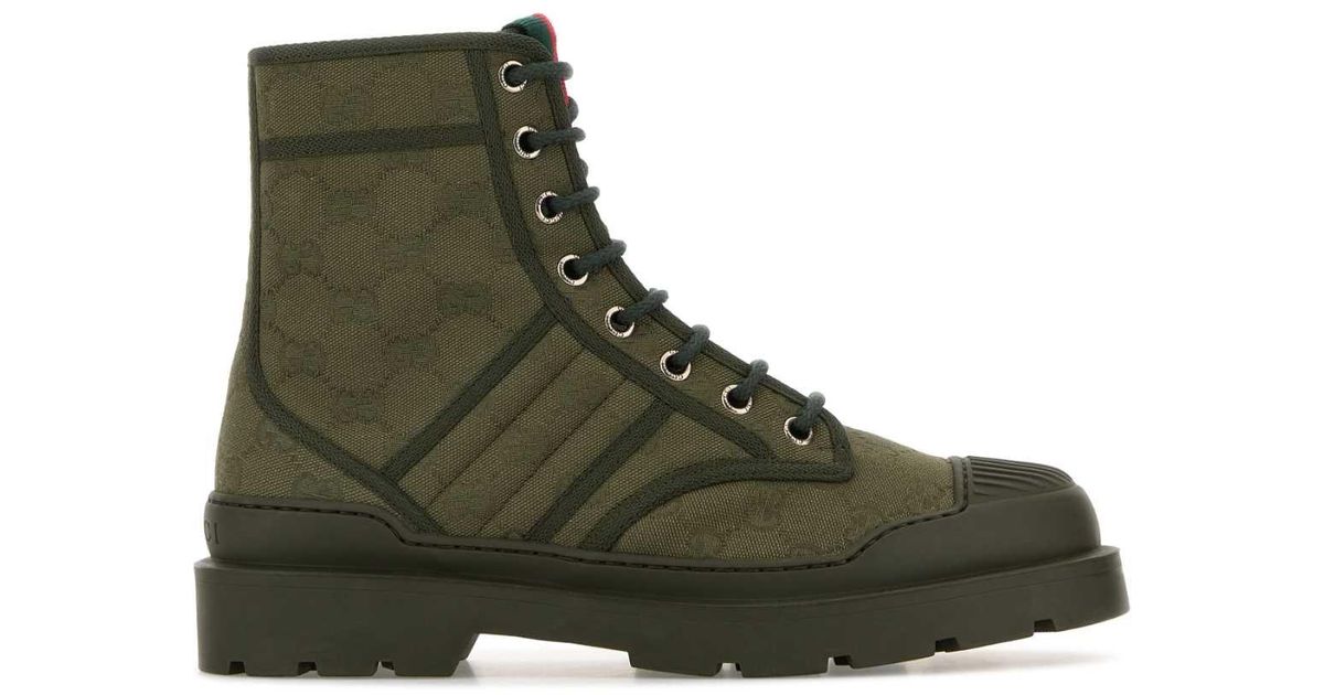 Gucci Boots in Green for Men | Lyst