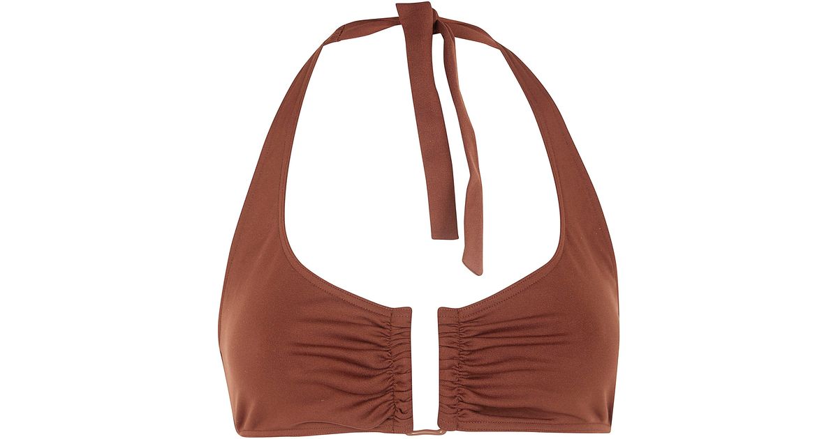 Eres Dedicate Swim Bikini Bra in Brown | Lyst