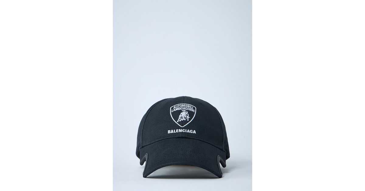 Balenciaga x Lamborghini Logo Motif Baseball Cap in Blue for Men | Lyst
