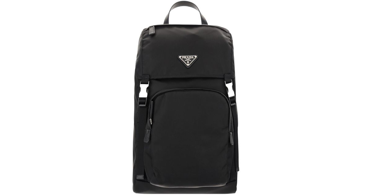 Prada Backpack in Black for Men | Lyst