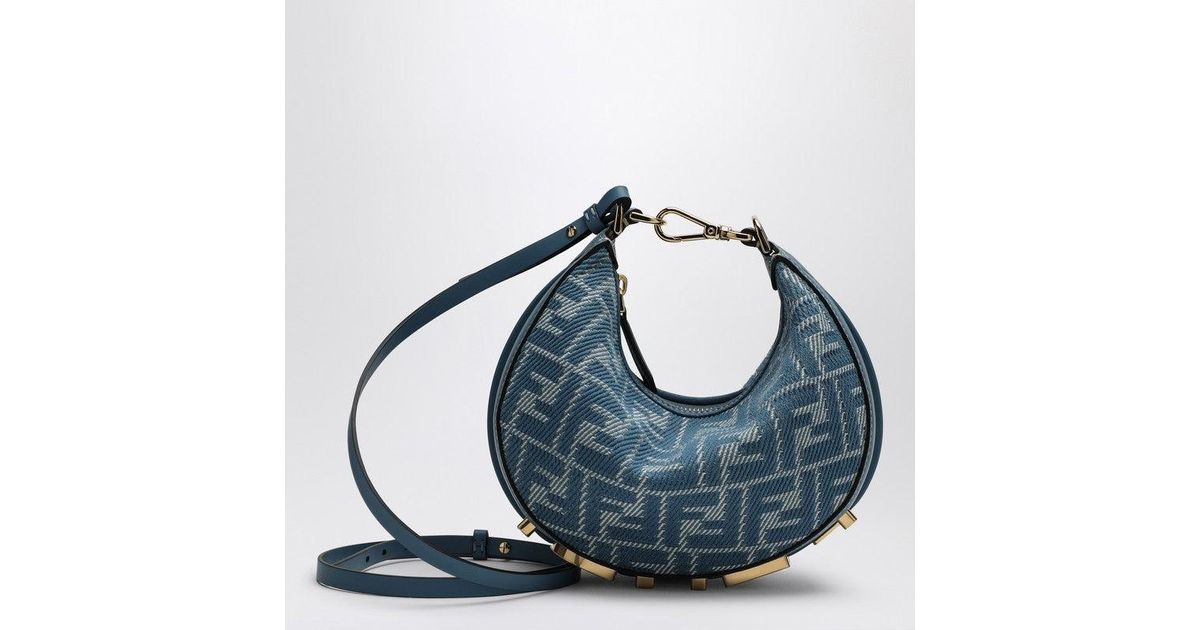 Fendi Graphy Minibag in Blue | Lyst
