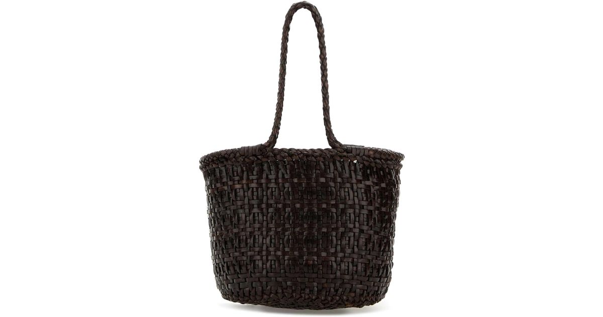 Dragon Diffusion Dark Leather Mini Java Bucket Bag in Black | Lyst