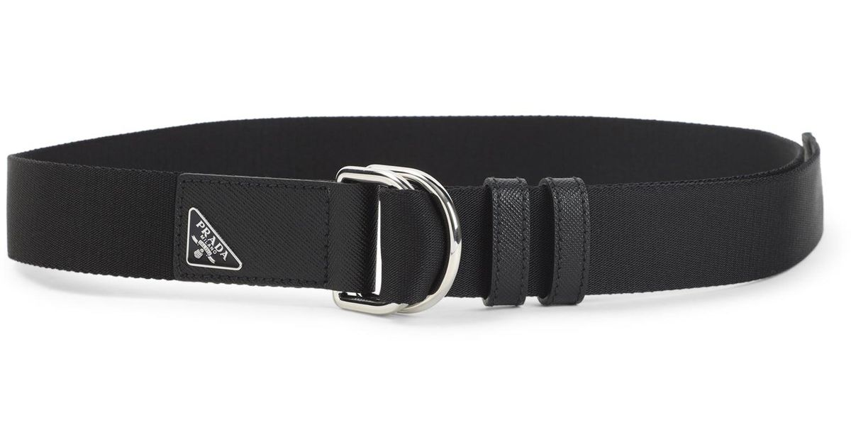 Prada Polyamide Belt in Black for Men | Lyst