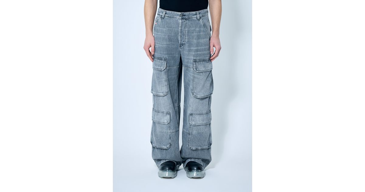 DIESEL D-Touch-Cargo Jeans in Blue for Men | Lyst
