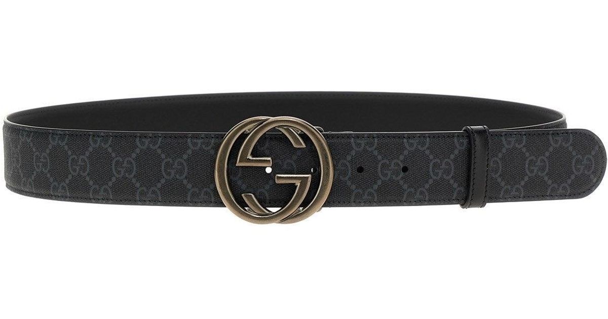 Gucci Gg Belt in Black for Men | Lyst