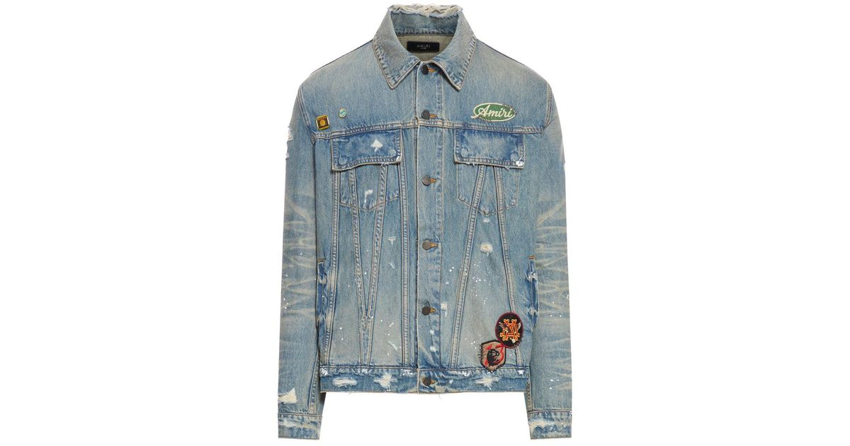 Amiri Vintage Pegasus Jacket in Blue for Men | Lyst