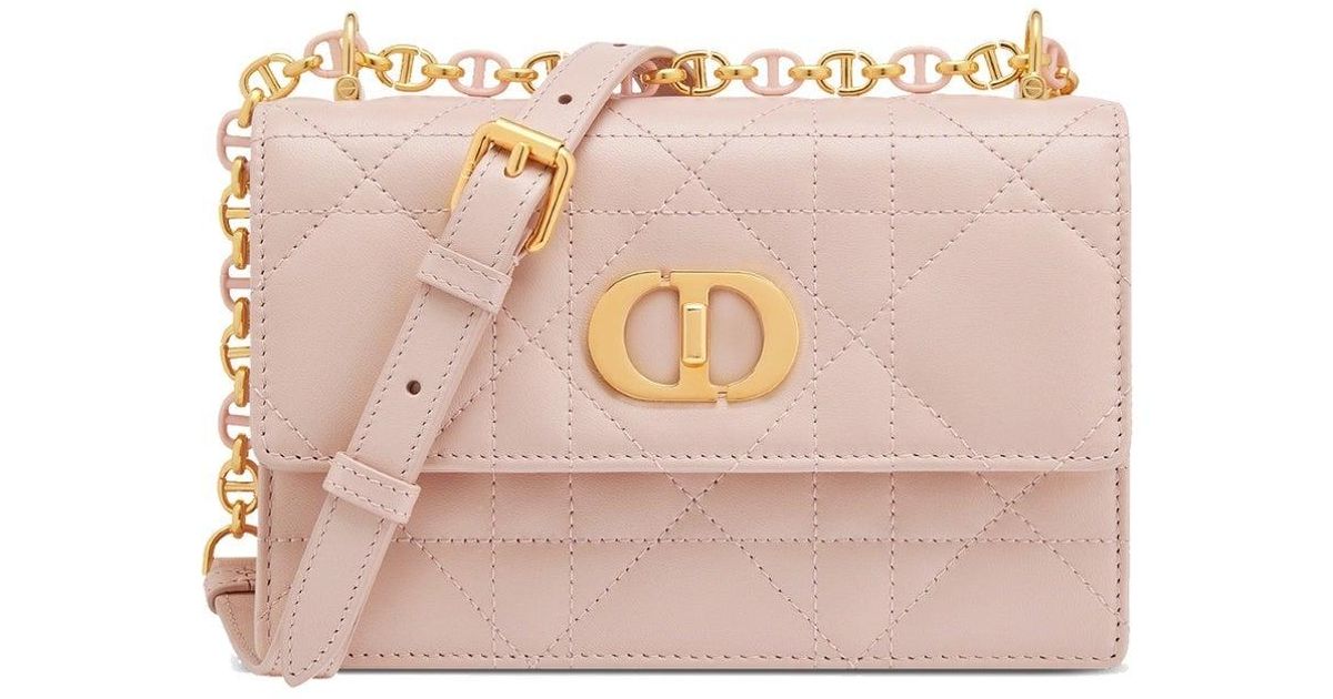 Dior Dior Miss Caro Leather Shoulder Bag in Pink | Lyst