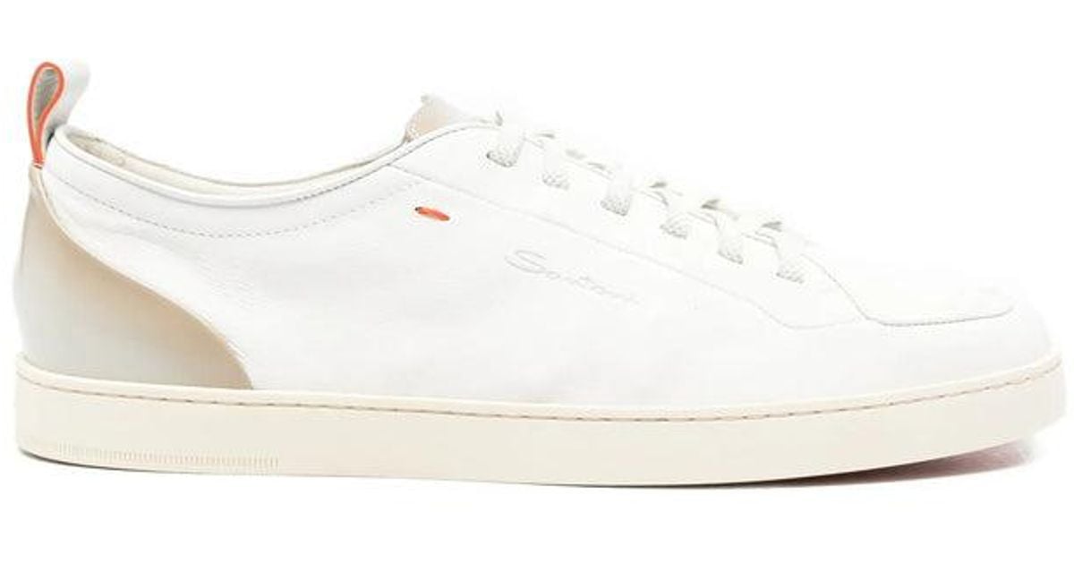 Santoni Sneakers in White for Men | Lyst