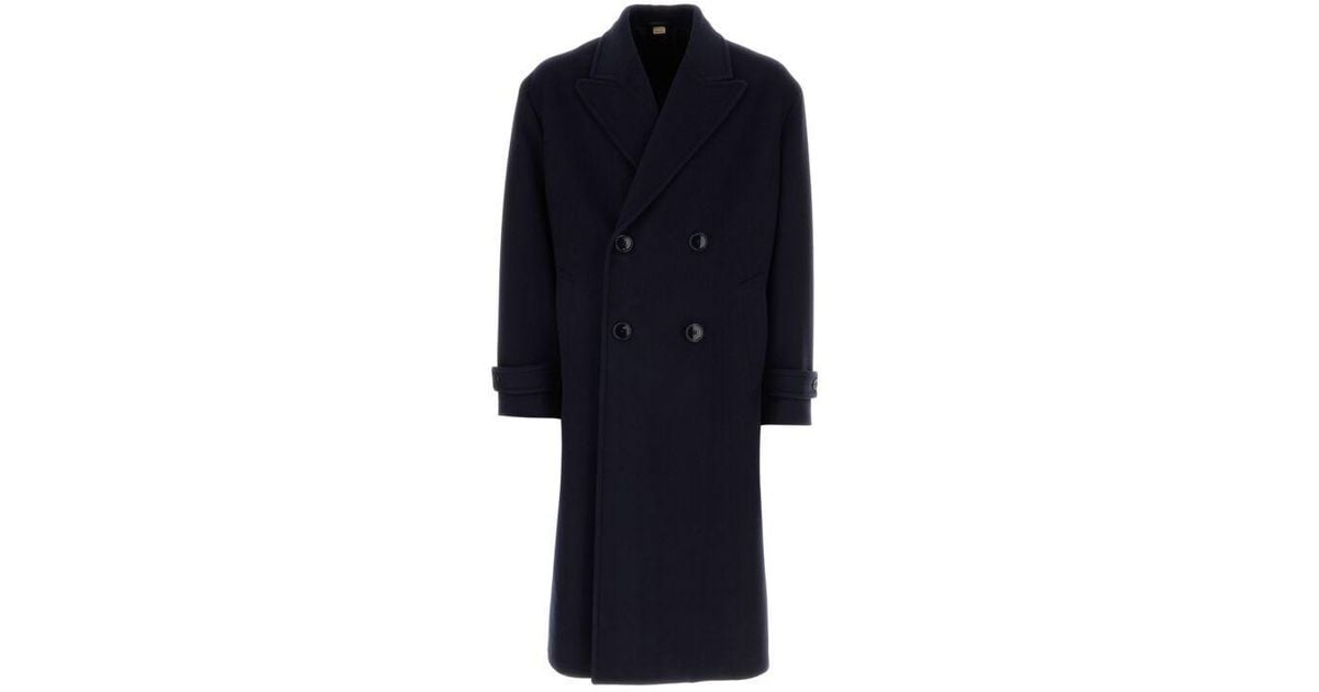 Gucci Midnight Wool Coat in Blue for Men | Lyst