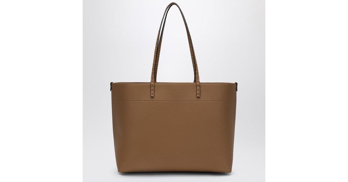 Fendi Roll Medium Shopper in Brown | Lyst