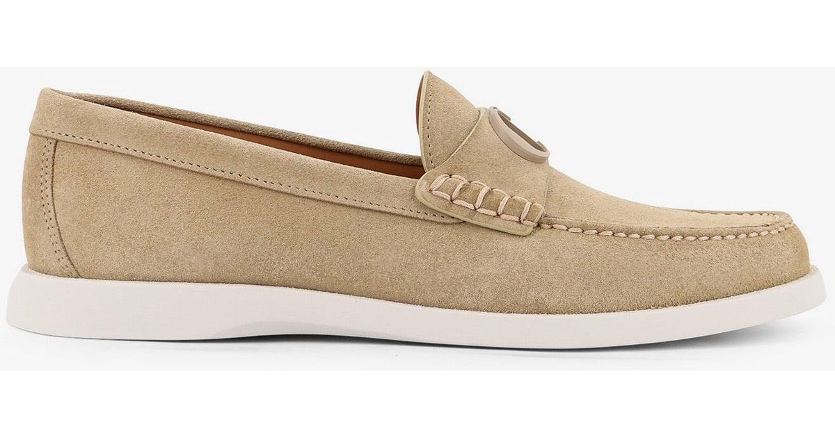 Dior Dior Dh Dior Granvil Suede Loafers in Natural for Men | Lyst