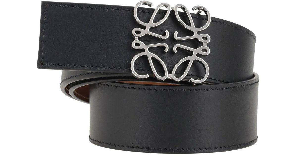 Loewe Logo Reversible Belt in Black for Men | Lyst