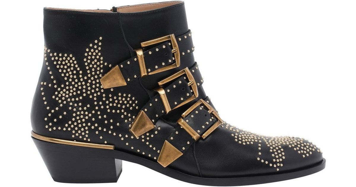 Chloé Susan Booties in Black | Lyst