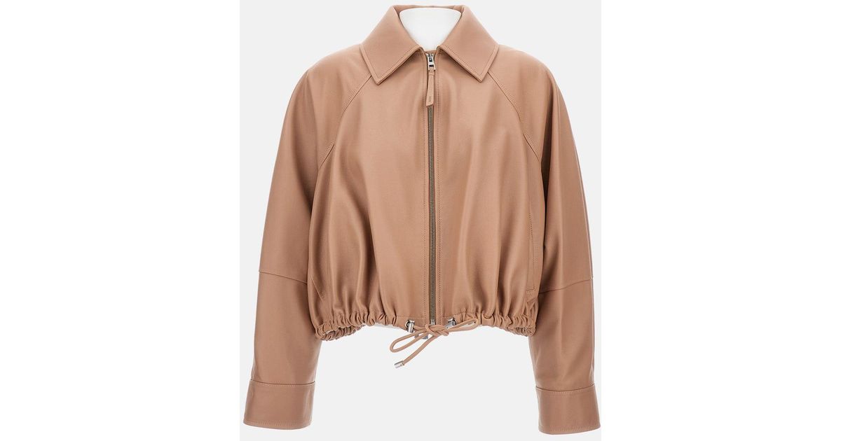 Loewe Crop Jacket in Natural | Lyst