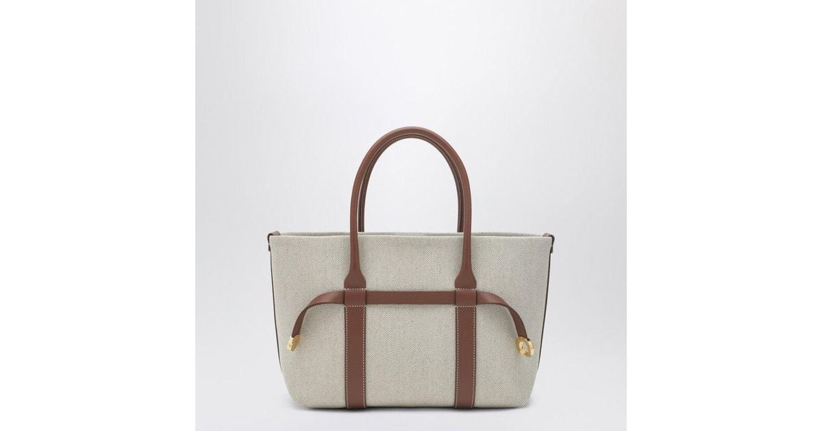 Loro Piana Ghiera Shopper Small Bag in Gray | Lyst