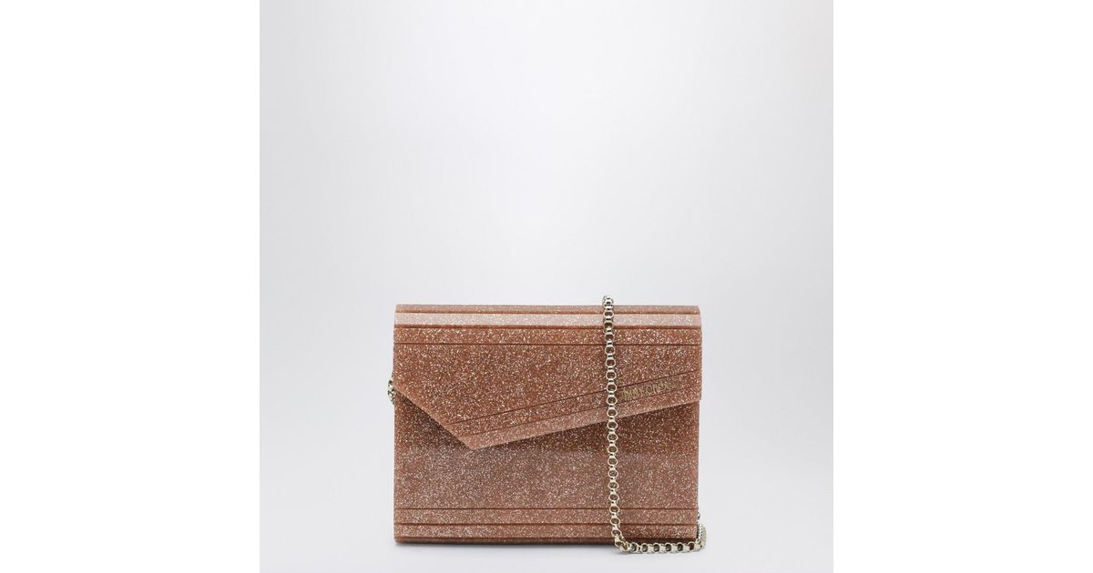 Jimmy Choo Candy Clutch in Brown | Lyst