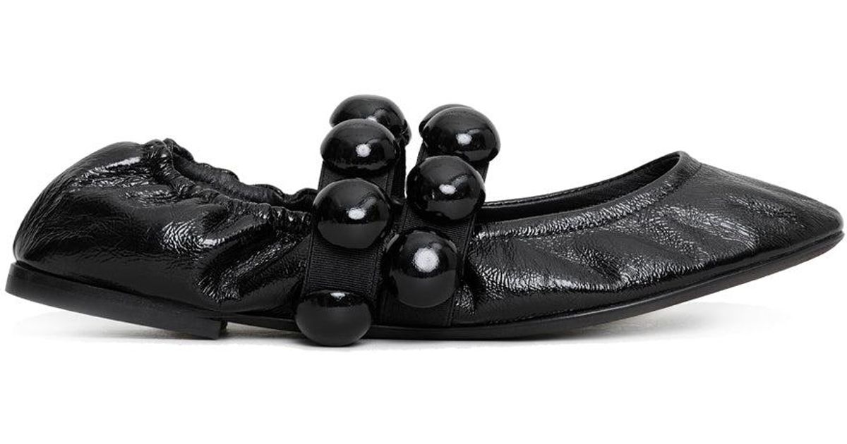 Alaïa Alaã¯A Sphere Ballet Flats in White | Lyst