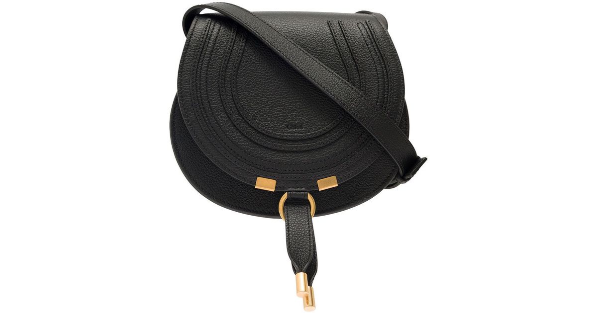 Chloé Chloã 'Small Marcie' Saddle Bag in Black for Men | Lyst