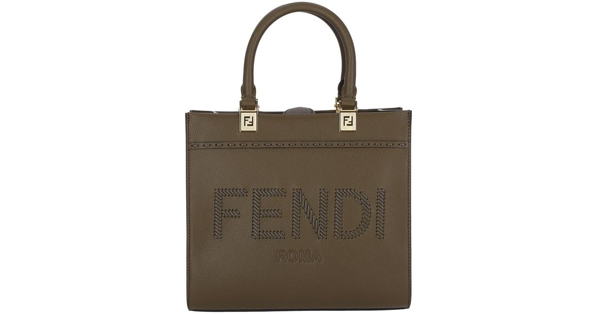 Fendi Sunshine' Medium Tote Bag in Brown | Lyst