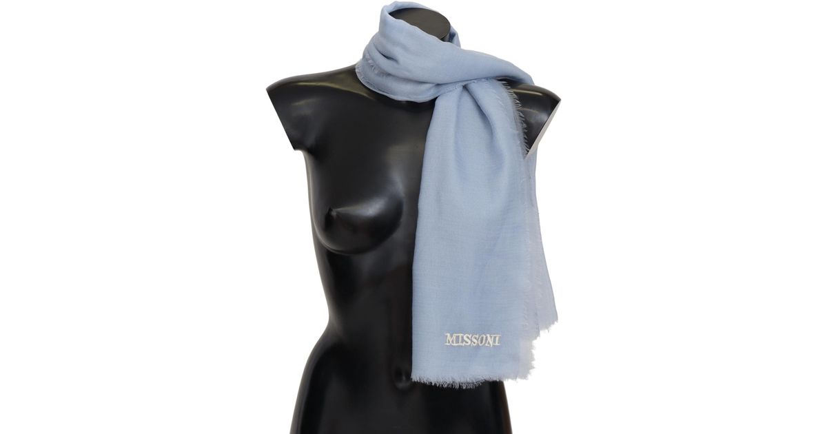 Missoni Light Cashmere Neck Wrap Scarf in Black for Men | Lyst