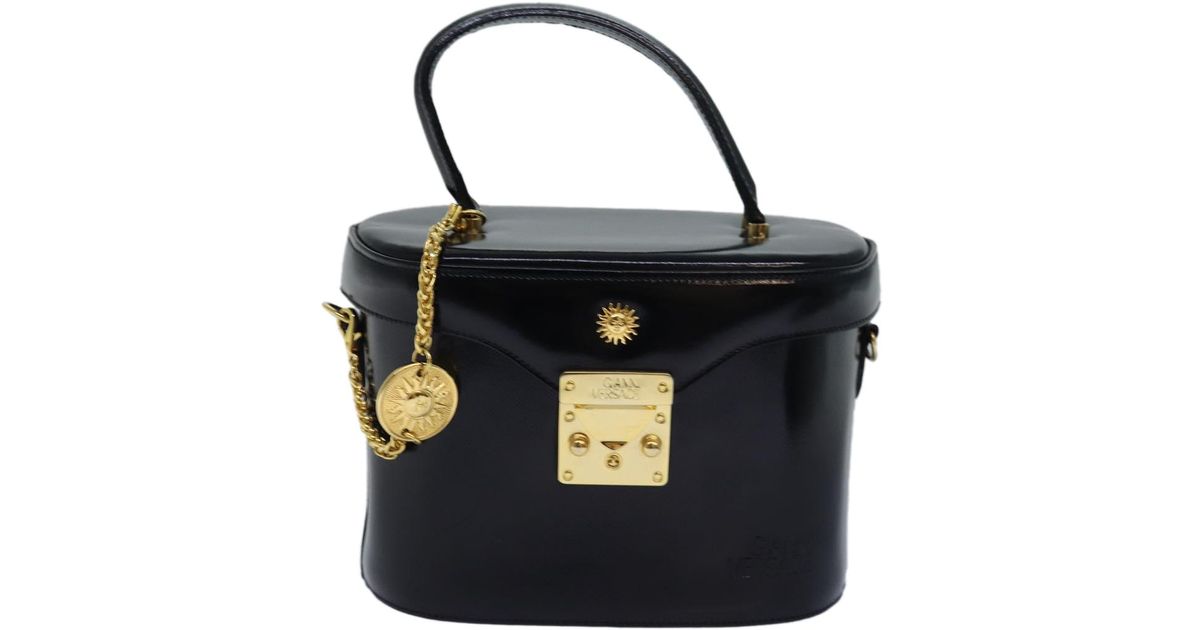 Versace Vanity Leather Clutch Bag (Pre-Owned) in Black | Lyst