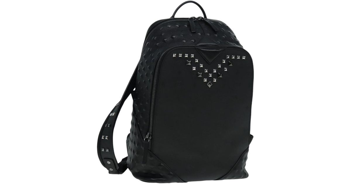MCM Duke Leather Backpack Bag (Pre-Owned) in Black | Lyst