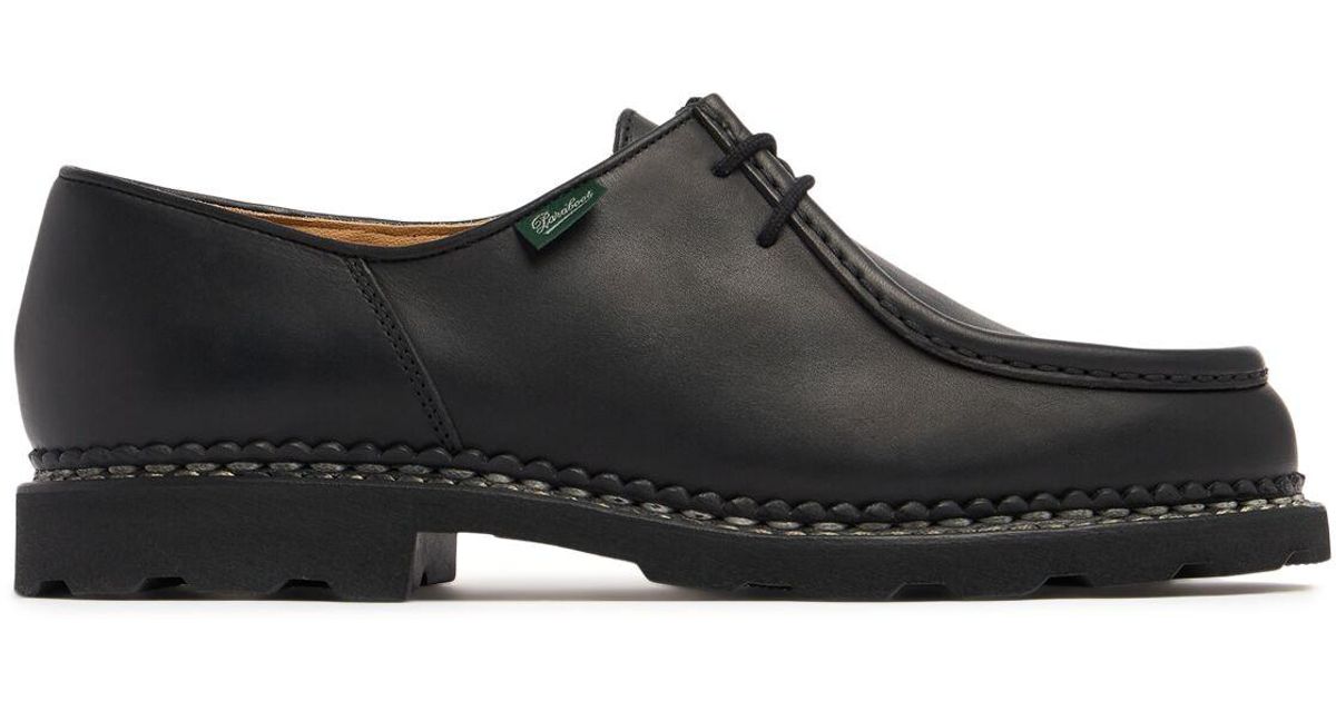 Paraboot Michel Marche Ii Leather Lace-up Shoes in Black for Men | Lyst