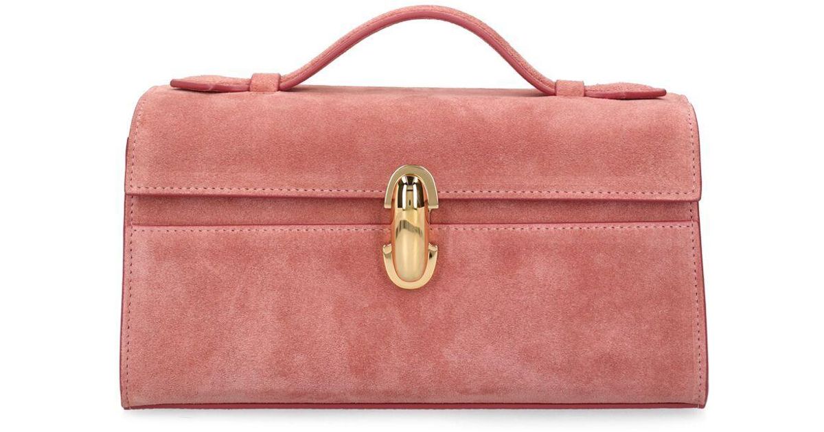 SAVETTE Lvr Exclusive The Symmetry Leather Bag in Pink | Lyst