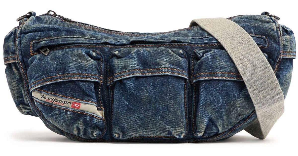 DIESEL Re-edition Travel 3000 Denim Bag in Blue for Men | Lyst