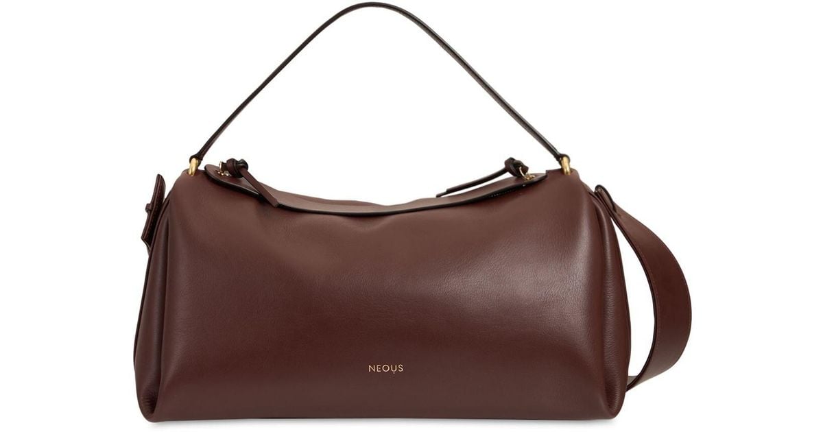 Neous Scorpius Leather Shoulder Bag in Brown | Lyst Canada