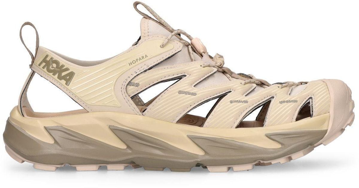 Hoka One One Hopara Sandals in Natural for Men | Lyst